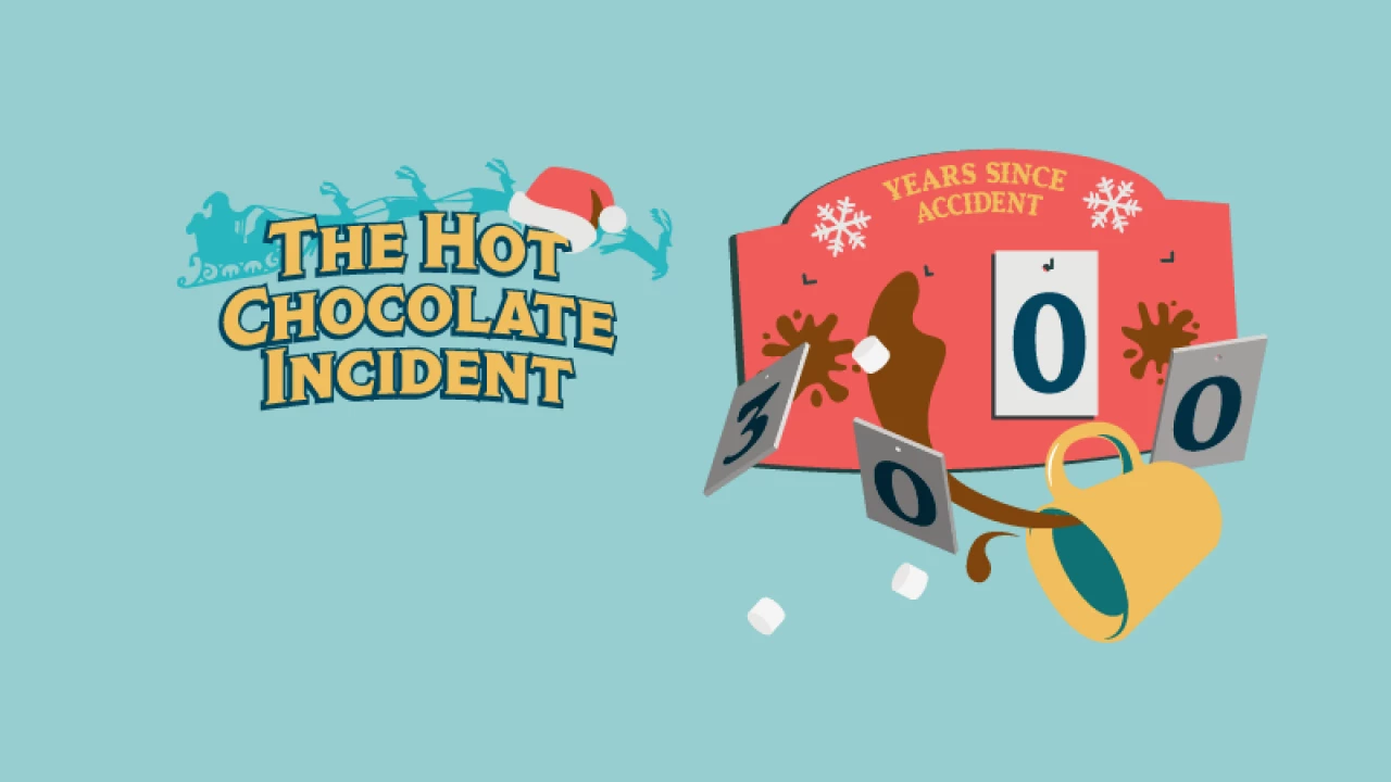 The Hot Chocolate Incident - You sit down to guide Santa with a hot cup ...
